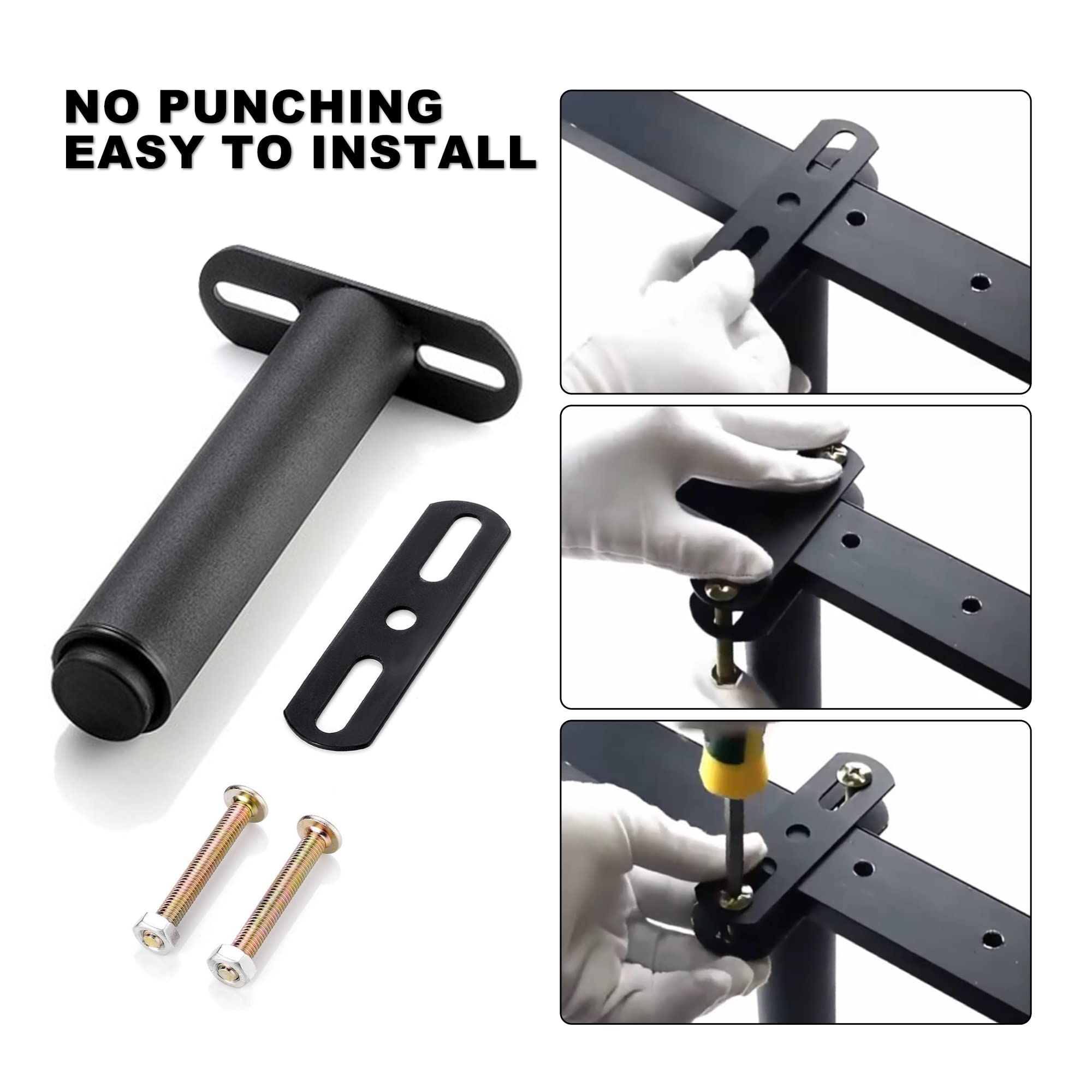 SILATU Adjustable Bed Frame Support Legs - 7.08”-13” Height Center Support Leg for Bed Frame, Bed Center Slat Heavy Support Leg for Bed, Furniture, Couch, Cabinet, Dresser, 2 PCS
