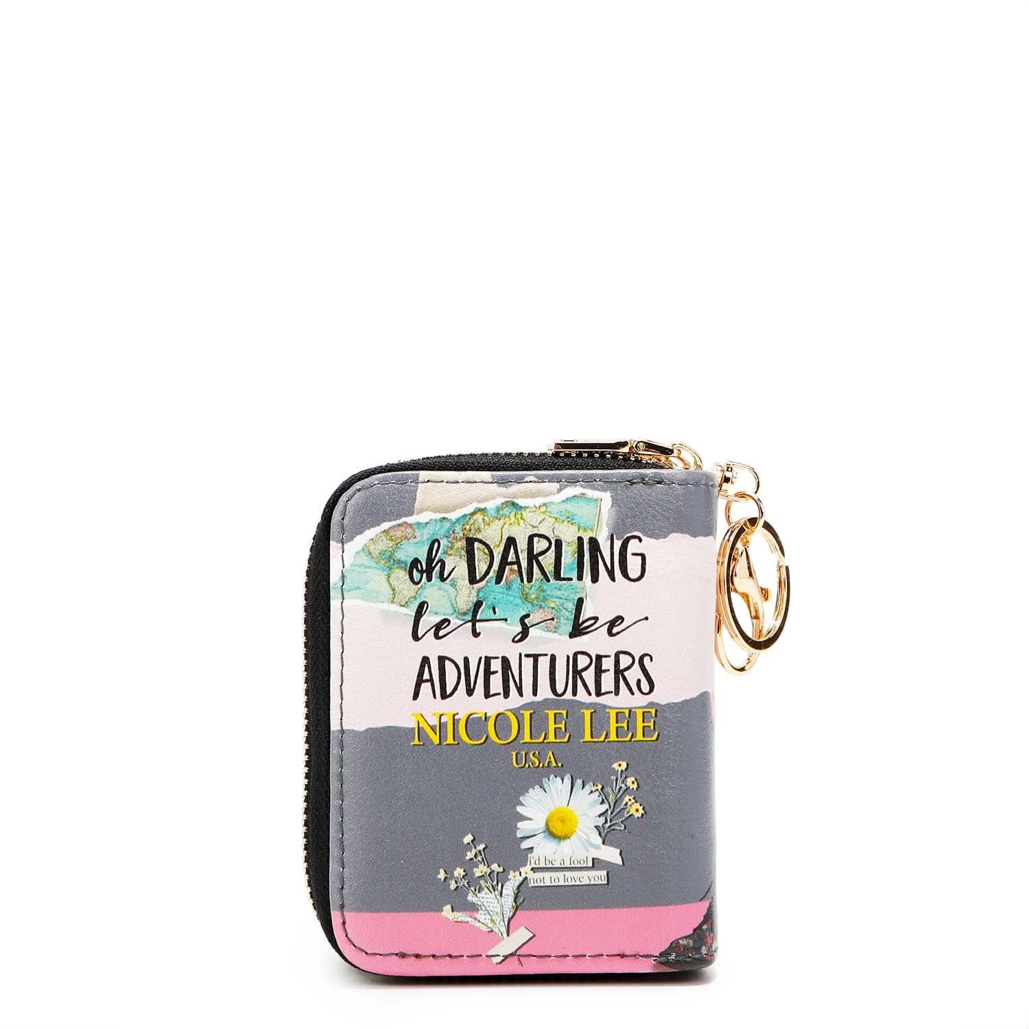 Nicole Lee PRT6319 JOURNEY OF STEPHANIE DOUBLE ZIP ACCORDION CARD HOLDER
