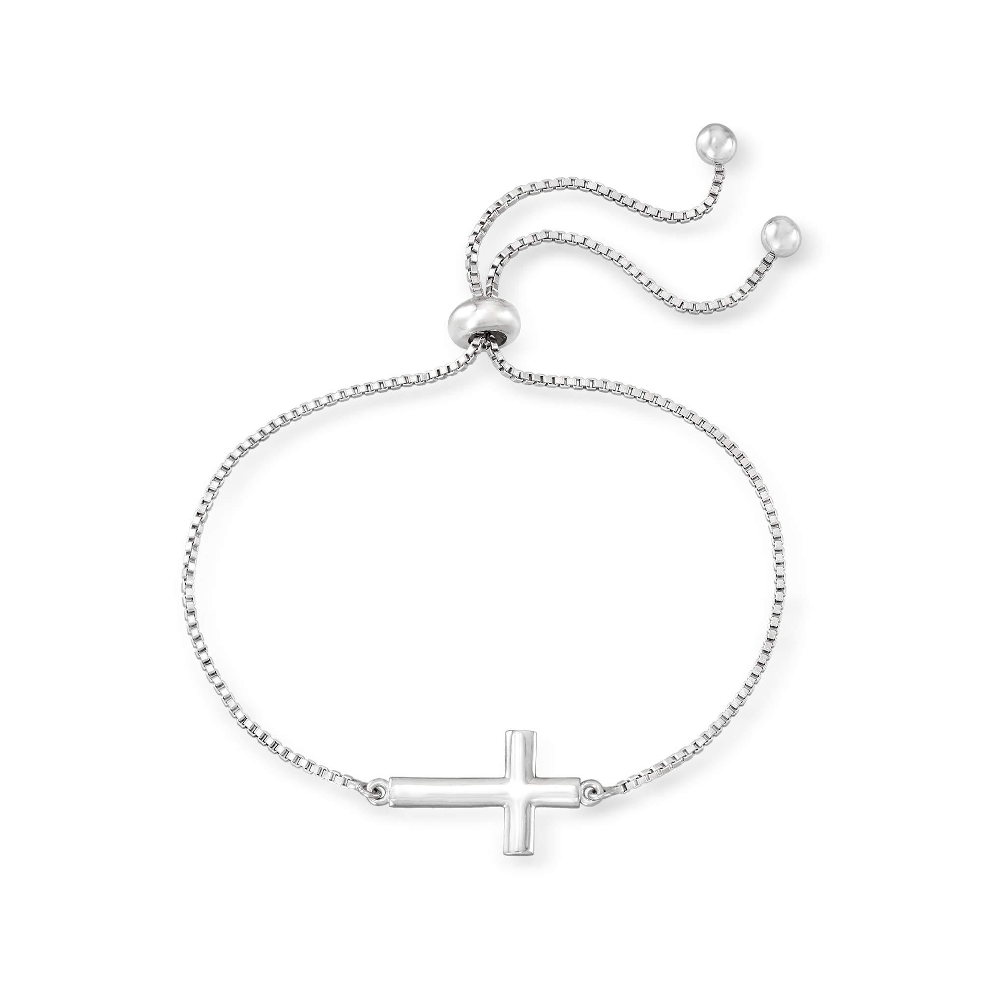 Ross-Simons Sterling Silver Jewelry Set: 2 Religious Symbol Bolo Bracelets
