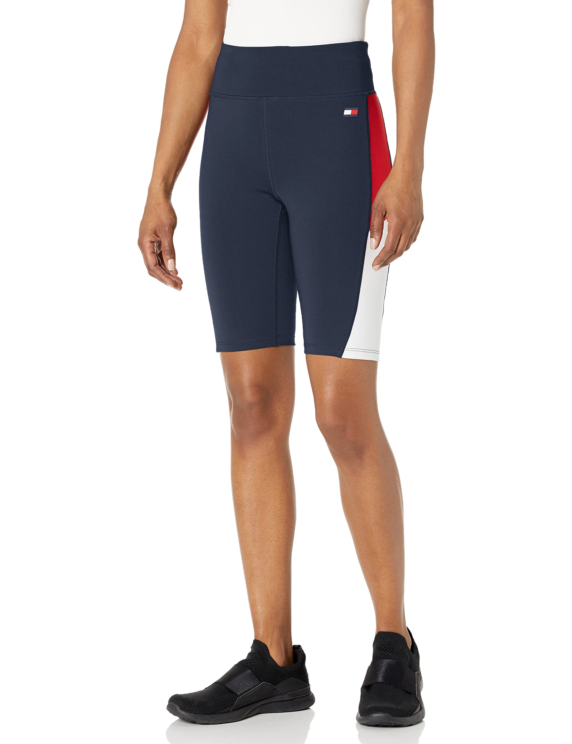 Tommy Hilfiger Women's Performance Bike Short,Navy,X-Large