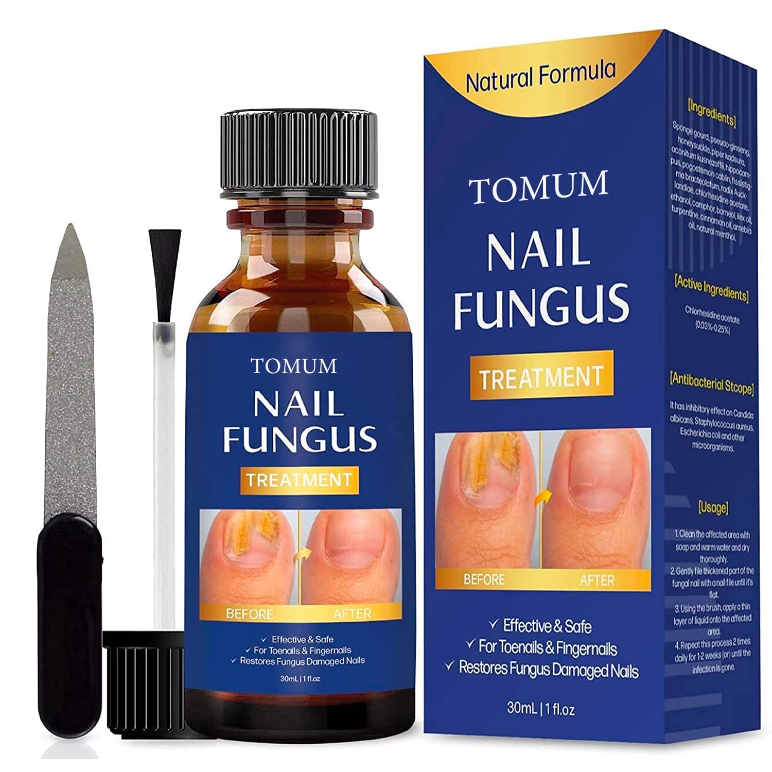 Nail Fungus Treatment for Toenail, Extra Strength Effective Fingernail and Toenail Fungus Killer,Nail Repair Solution, Restoring Healthy Nails