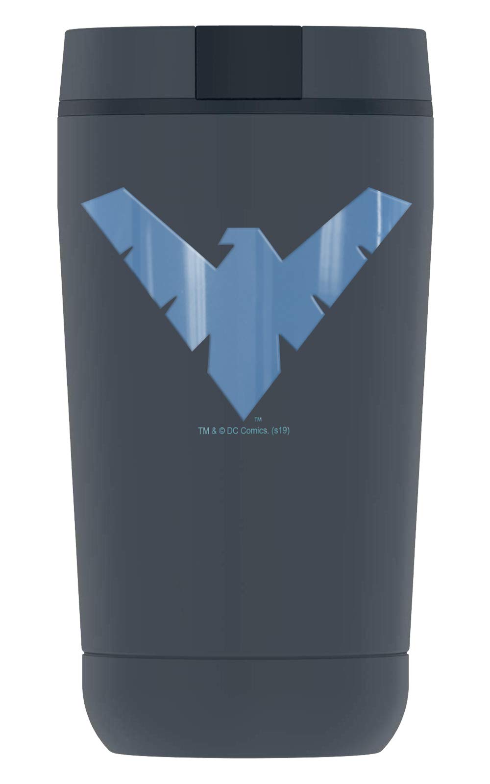 THERMOS Batman Nightwing Logo, GUARDIAN COLLECTION Stainless Steel Travel Tumbler, Vacuum insulated & Double Wall, 12oz