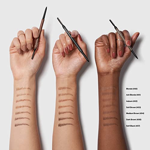 Revlon ColorStay Micro Eyebrow Pencil with Built In Spoolie Brush, Infused with Argan and Marula Oil, Waterproof, Smudgeproof, 454 Medium Brown (Pack of 1)