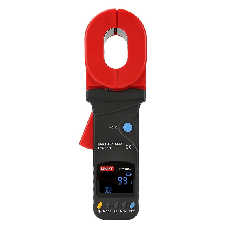 UNI-T UT276A+ Clamp Earth Ground Tester (UT276A+), Red, 285mm x 85mm x 56mm