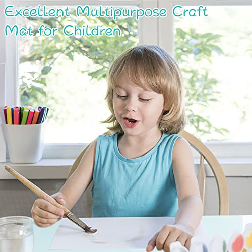 Silicone Mats for Crafts,Silicone Craft Mat with Cup for Kids,21"x16"Non Stick Silicone Mat for Resin Casting,Painting, Polymer Clay,DIY Project