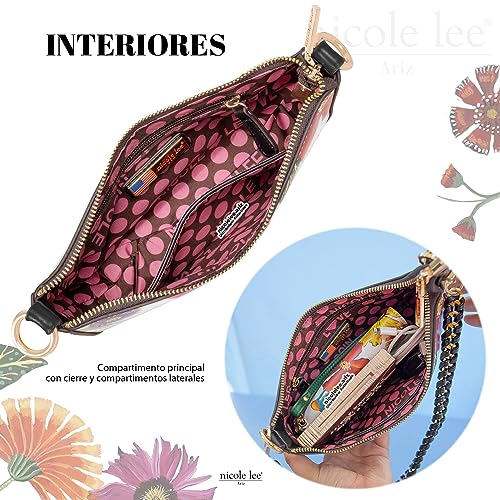 Nicole Lee Butter Flower White 2 Piece Crossbody