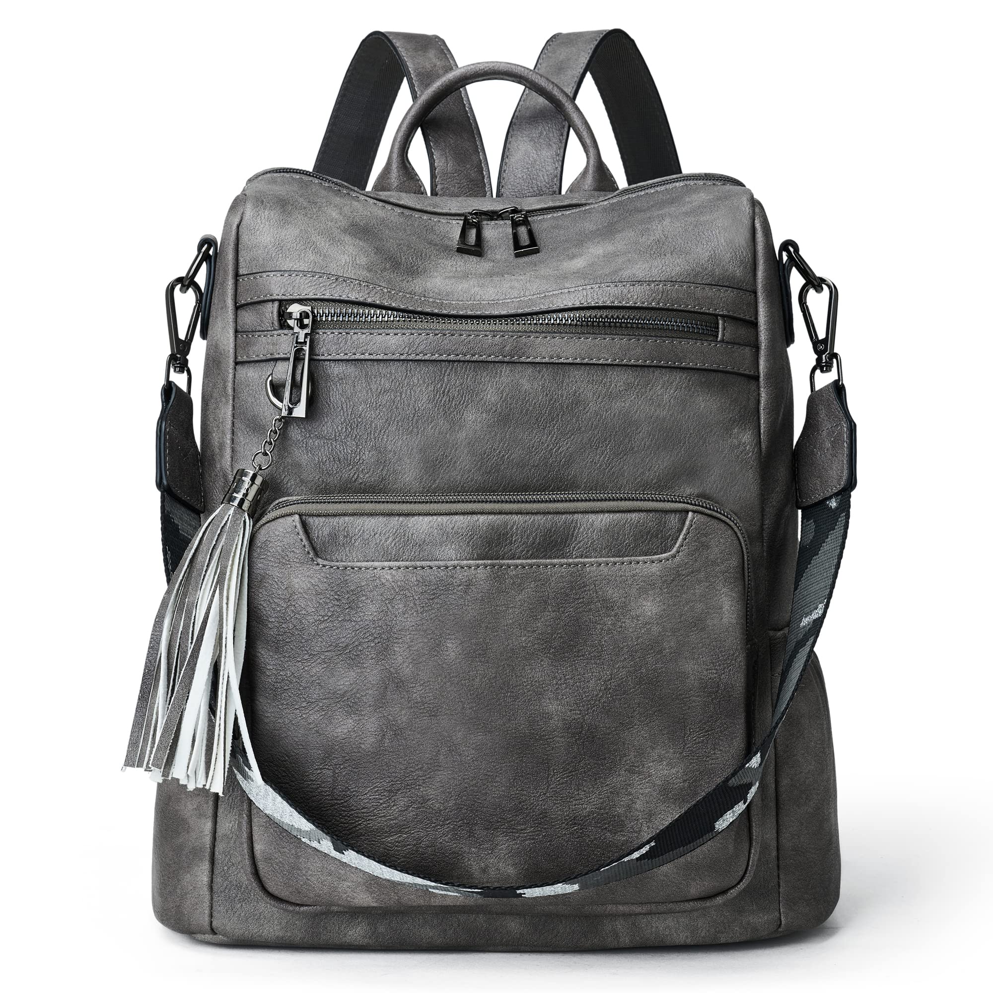 Mroede Leather Backpack Purse for Women Fashion Designer Ladies Shoulder Bags Travel Backpack…