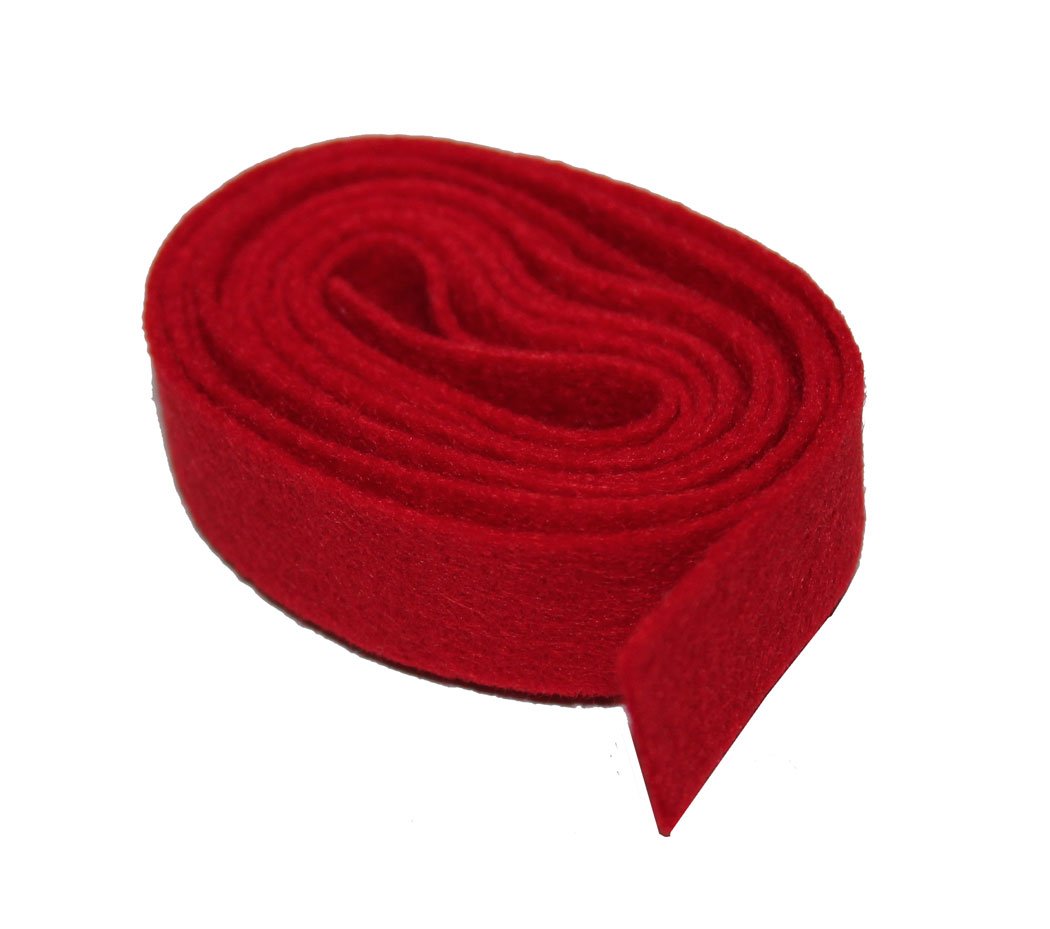 Red Piano Nameboard Felt - Medium Thickness