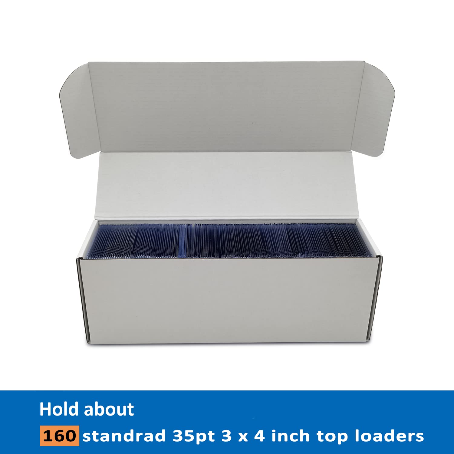 Toploader Storage Box, Trading Card Toploader Storage Box, Card Holder Box for Sports Cards in Toploader, 8 Count