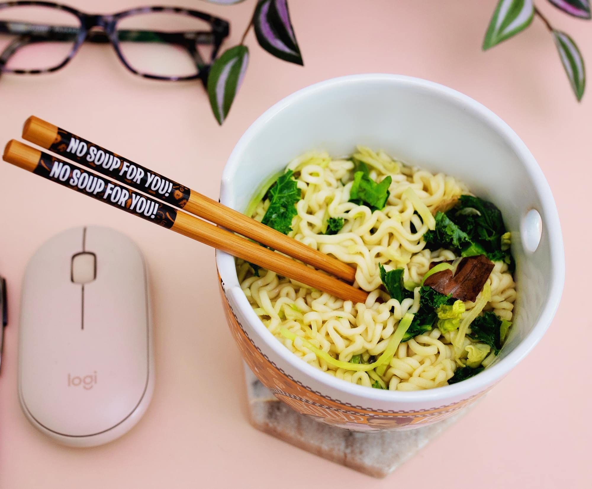 Toynk Seinfeld No Soup For You 20-Ounce Ramen Bowl and Chopstick Set
