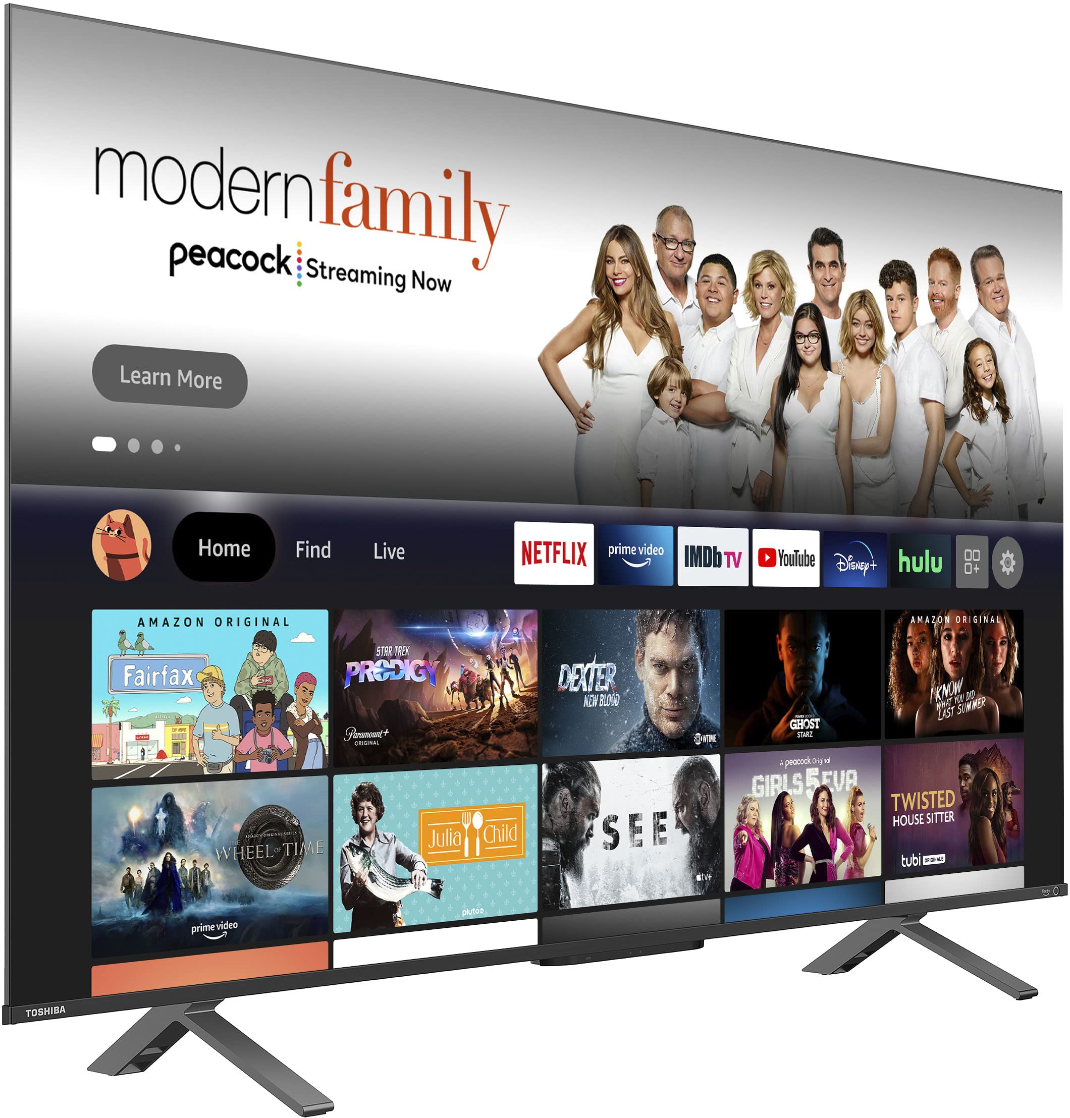 TOSHIBA All-New 55-inch Class M550 Series LED 4K UHD Smart Fire TV with Hands-Free with Alexa (55M550KU, 2021 Model)