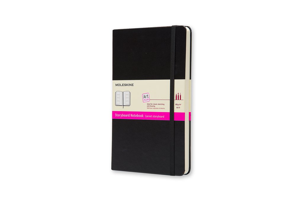 Moleskine Art Storyboard Notebook, Hard Cover, Large (5" x 8.25") Plain/Blank, Black, 108 Pages