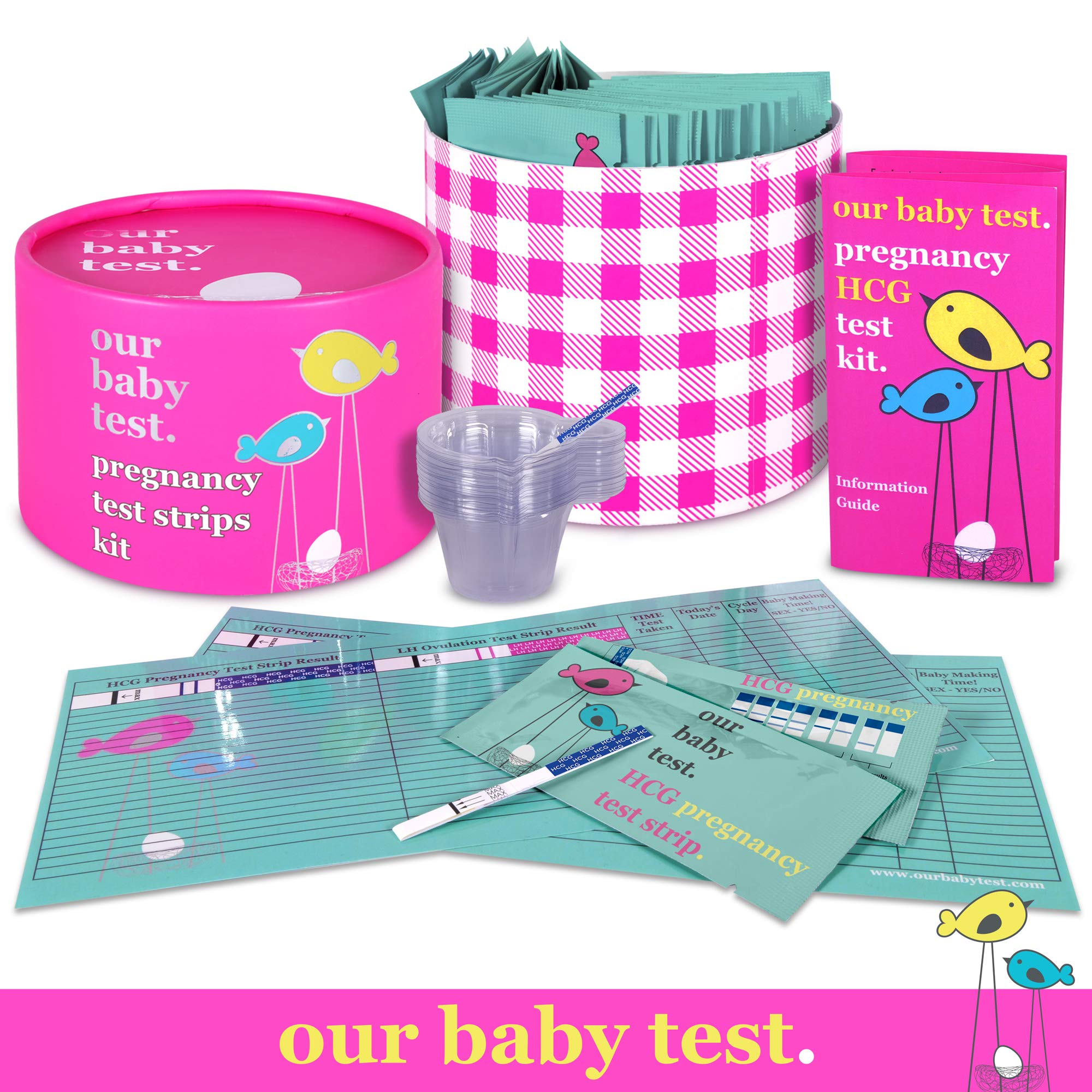 Our Baby Test 50 Pregnancy HCG Test Strips (50 Count HCG)