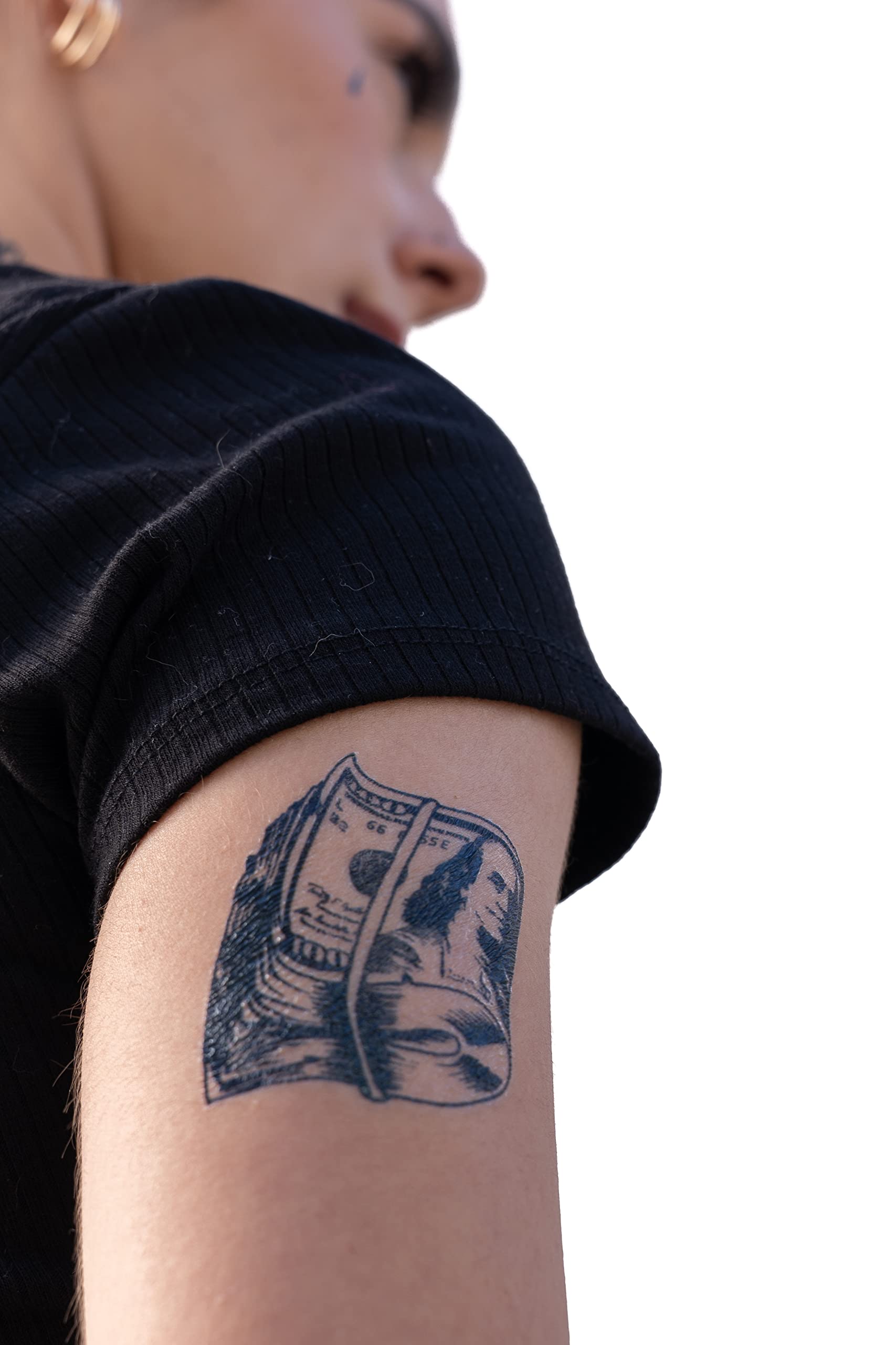 Thug Ink Temporary Tattoos - Volume I - 10 Temporary Tattoos ~ Face Tattoos ~ Teardrop, Cross, Praying Hands, etc~ Thug Life ~ Fake Tattoos ~ Water-transfer Tattoos