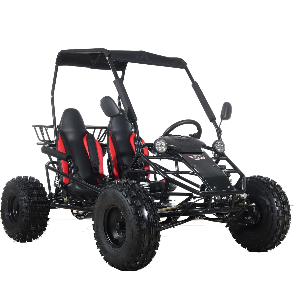 X-PRO 125cc Gas Powered Go Kart with ZongShen Engine 3-Speed Semi-Automatic Transmission w/Reverse, Big 18"/19" Wheels! (Orange)