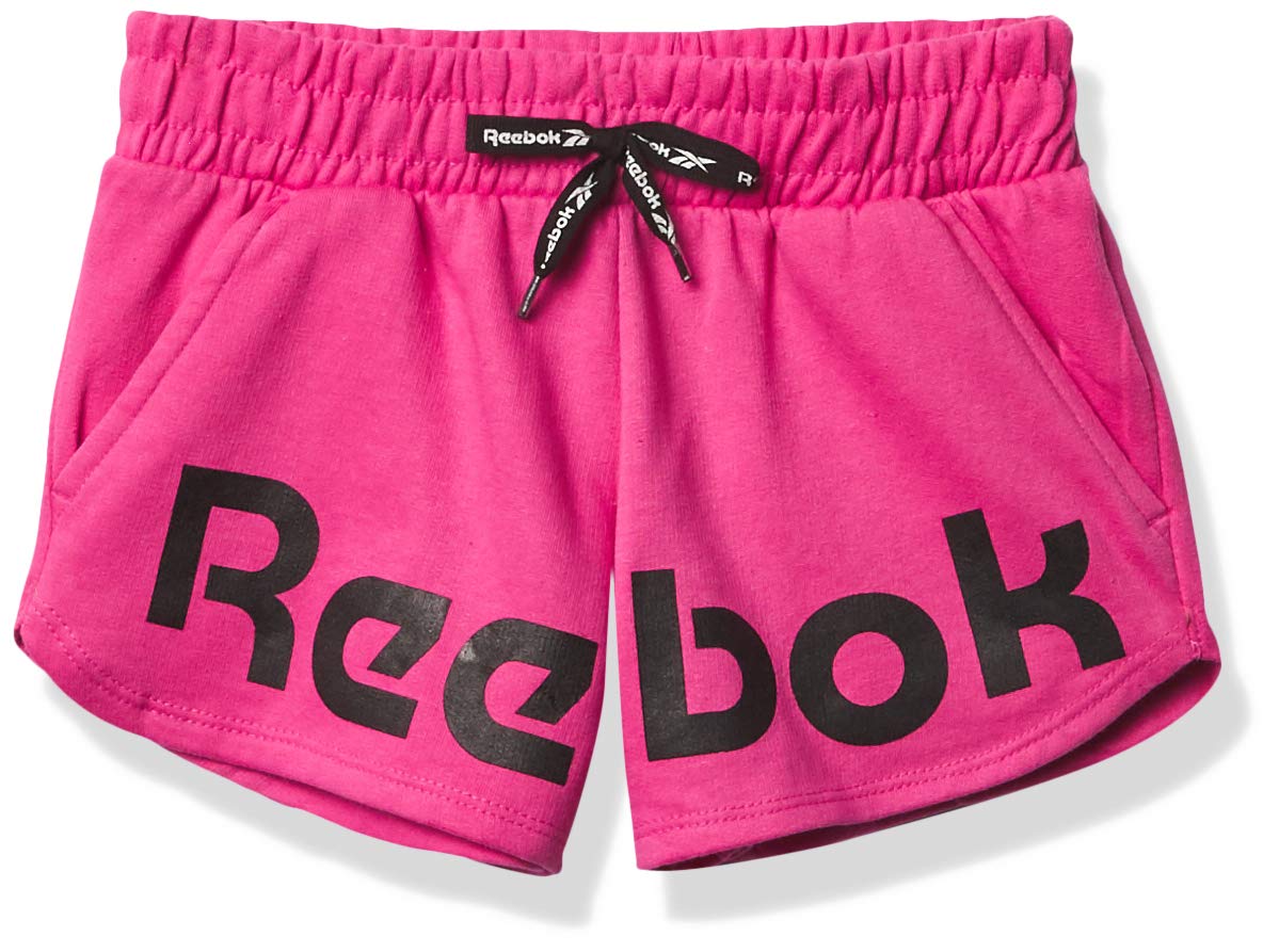 Reebok Girls' Knit Shorts, Pinkish, S(7)