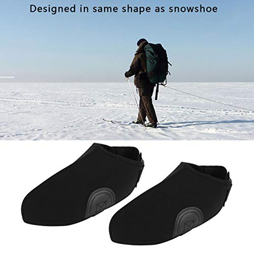 Snowshoe Cover, Snow Shoe Protector Cover Skiing Overshoes Equipment for Any Foot Yard Using for Skiing(black)