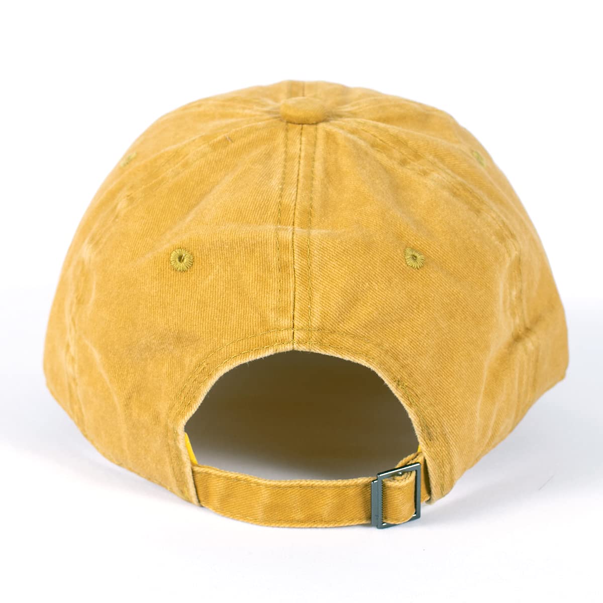 Vgogfly Distressed Baseball Cap for Men Women Vintage Washed Distressed Baseball Hat Unisex Sports Cap Yellow