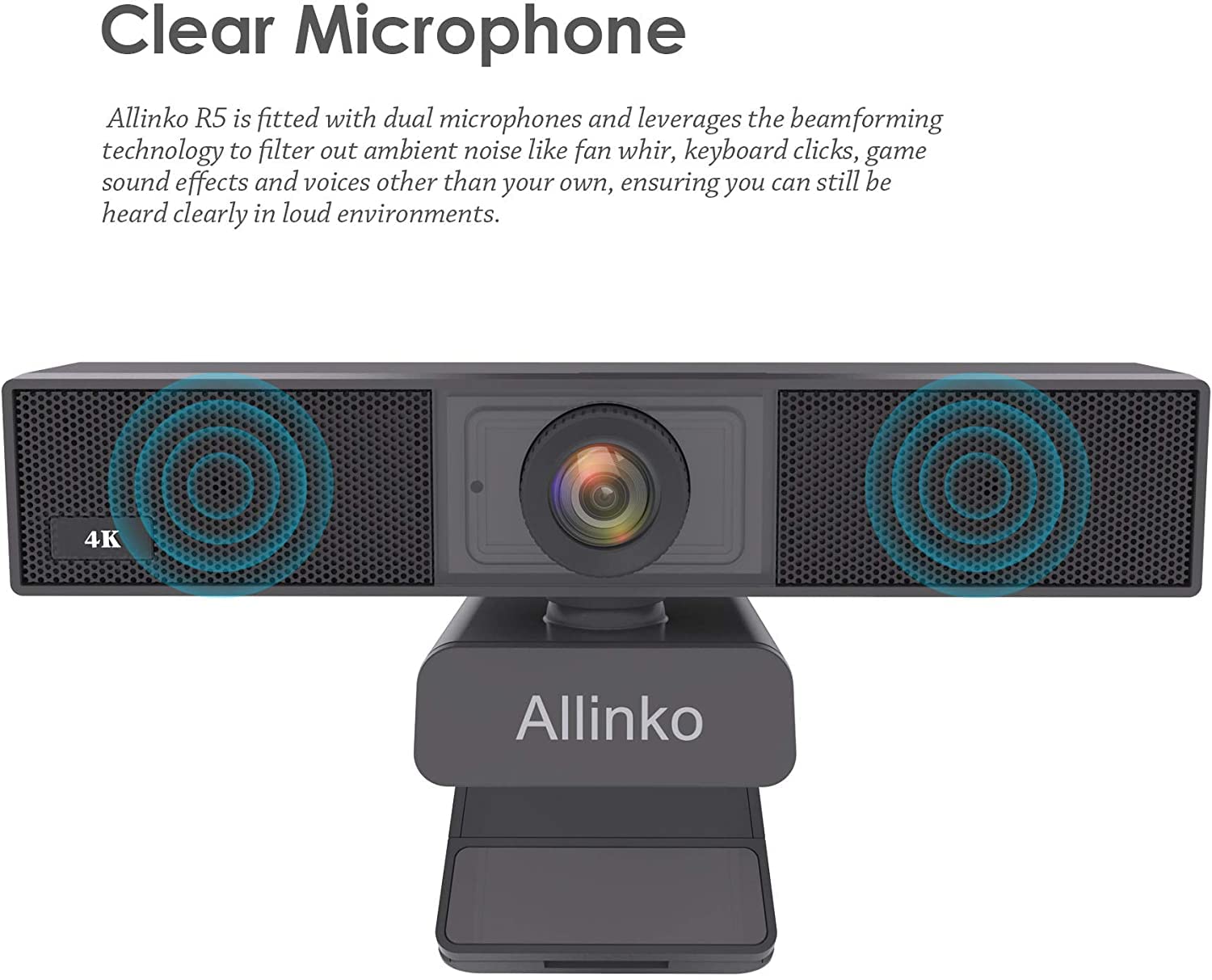 Nano shield ππππ ππ% 4K Webcam with Noise Cancelling Mic, Full HD Web Camera Wide Screen Video Calling Recording Game Streaming for Mac OS X Win 10 8 7 Vista XP (4K)