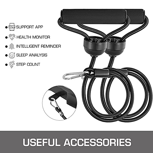 POPSPORT Black Vibration Plate Platform Full Body Exercise 350Lbs LCD 3 Levels Massage Remote Bluetooth USB Music Intelligent Watch Fitness Machine