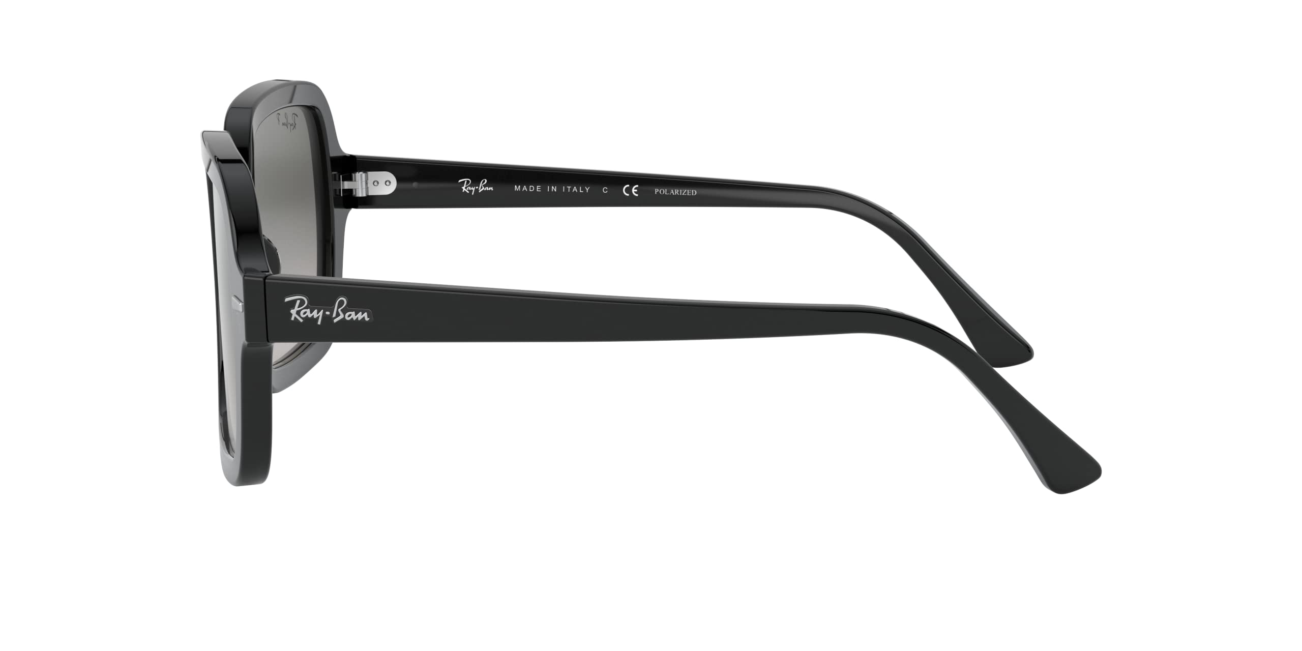 Ray-Ban Women's RB2188 Square Sunglasses, Black/G-15 Green, 53 mm
