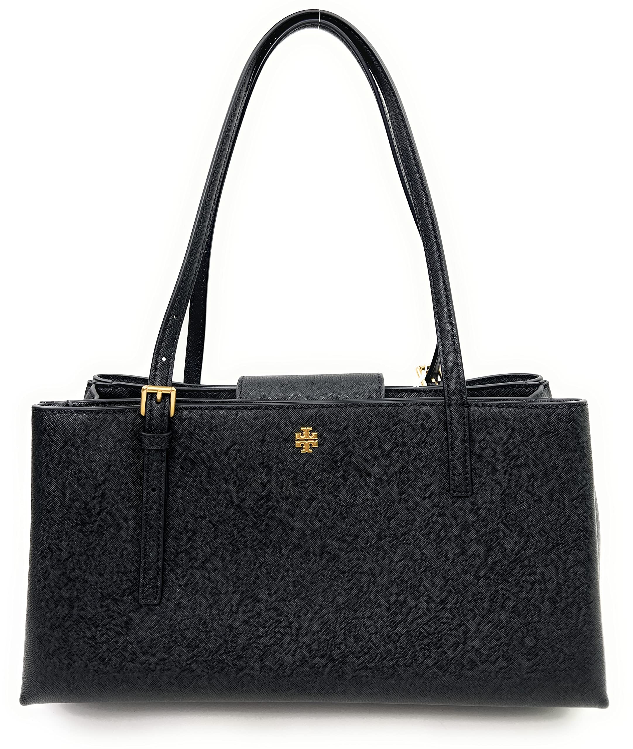 Tory Burch Emerson E/W Leather Women's Satchel (Black)