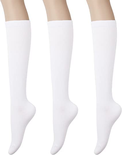 YIWAQIANLI Women's pure cotton calf socks leisure fashion socks 3 pairs(Women’s Shoe Size 5-9/9-12) (as1, numeric, numeric_12_point_5, numeric_15, regular, white)