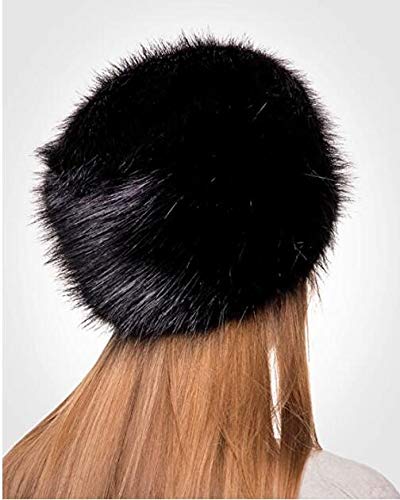 Old Dlrd Russian Hat,Winter Faux Fur Hats for Women,Warm Russian Cossack Style Hat for Ladies Grey