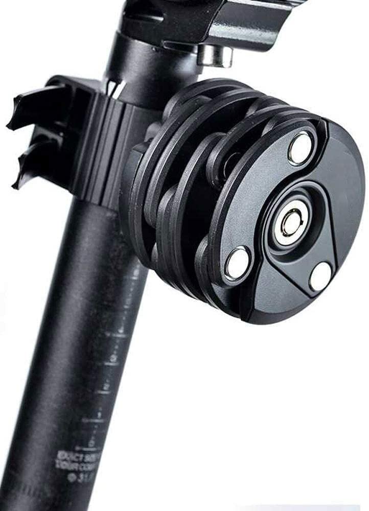 UPPVTE Anti-Theft Chain Bicycle Lock, Mountain Bike Accessories Electric Bicycle Fixed Folding Lock Anti-Theft Lock (Color : Black, Size : One Size)