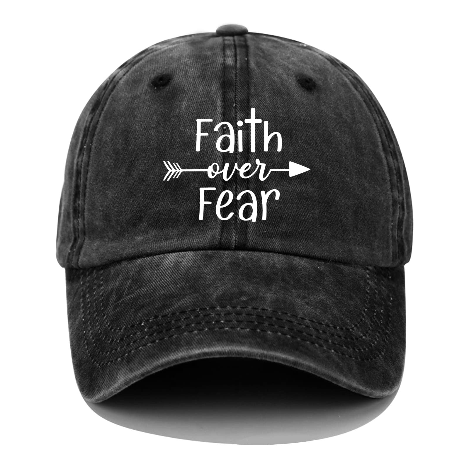 Unisex Adult Hat Adjustable Distressed Dad Hat Vintage Jeans Cotton Denim Rainbow Pride Baseball Cap