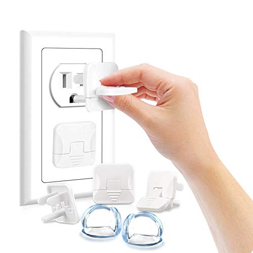 Outlet Covers Baby Proofing, Baby Safety Plug Covers with Corner Protectors, Baby Safety Kit with Child Proofing and Corner Guards, Keep Safe Prevent Baby from Shock