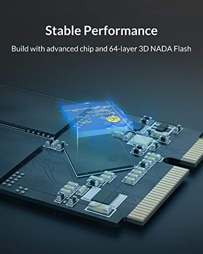 ORICO M200 3D NAND SSD Hard Solid Drive- mSATA - SATA III - 6Gbps-128GB Internal Solid State Drive for Desktop Laptop