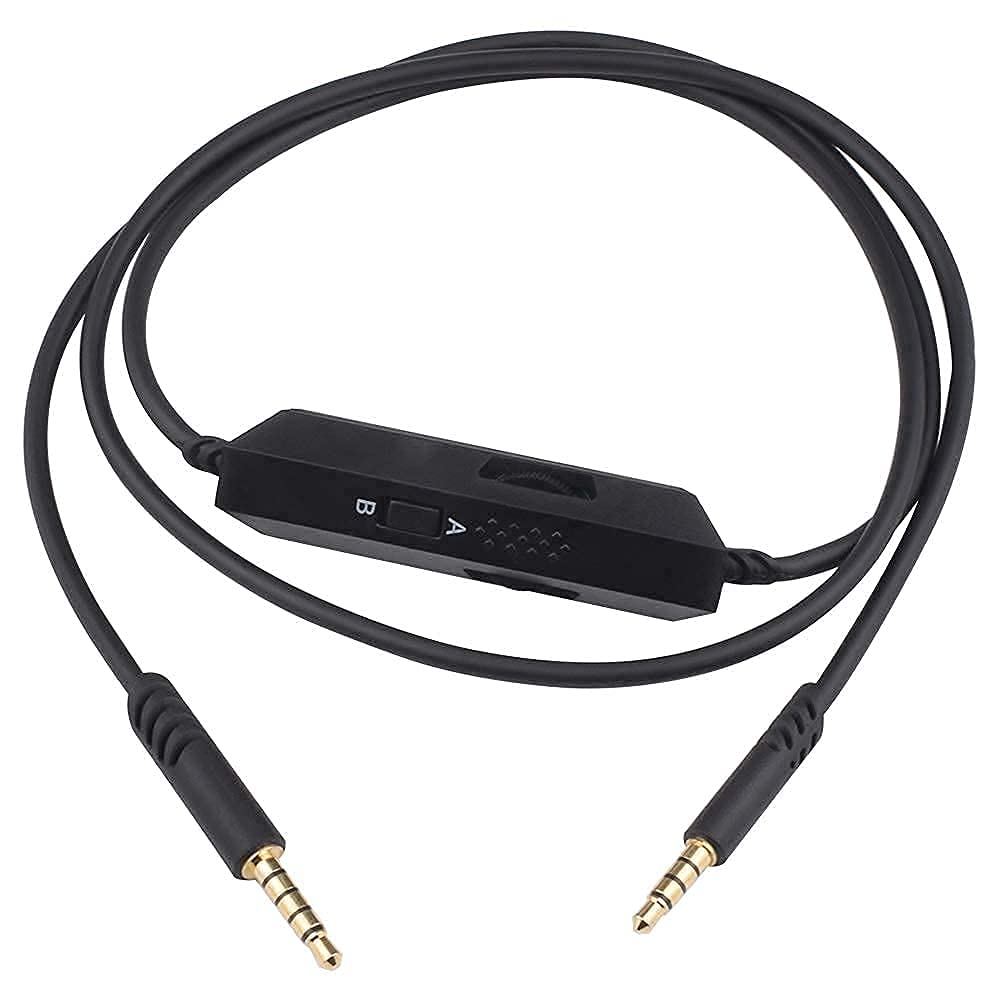 Toeasor Replacement A50 Cable A50 A10 Cord with Inline Mute Volume Control Microphone Compatible with Astro A10/A40/A50 Gaming Headset MixAmp (Mode A&B)