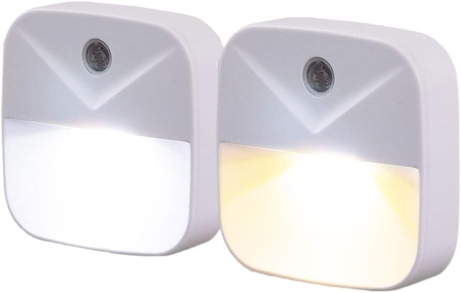 Nightlight,Light Control Sensor, Automatic Lighting at Night, White Light/Warm Light, Suitable for Babies, Children, Children's Rooms, Corridors (1 Pack)