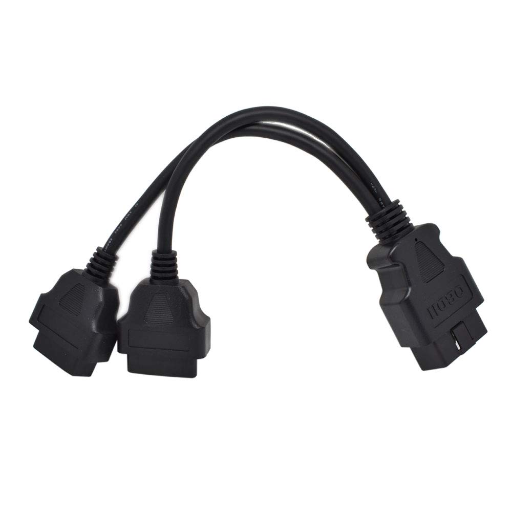 REARMASTERĀ® J1962 OBD2 Y Cable Adaptor 1 Male to 2 Female