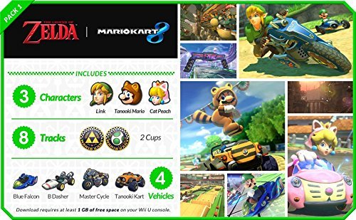 Nintendo Wii U Mario Kart 8 Deluxe Bundle 32gb black - WUPSKAGP (Renewed)
