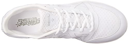 Rebel Athletic Ruthless Cheer Shoe, White, Size 8