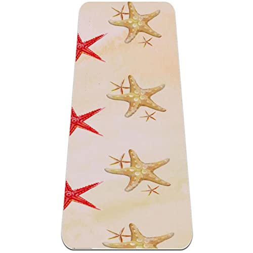 Yoga Mat, Yoga Mats for Home Workout, Workout Mat, Exercise Mats, Pilates Mat, Starfish Pattern