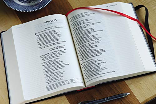 NIV, Journal the Word Bible (Perfect for Note-Taking), Hardcover, Black, Red Letter, Comfort Print: Reflect, Take Notes, or Create Art Next to Your Favorite Verses