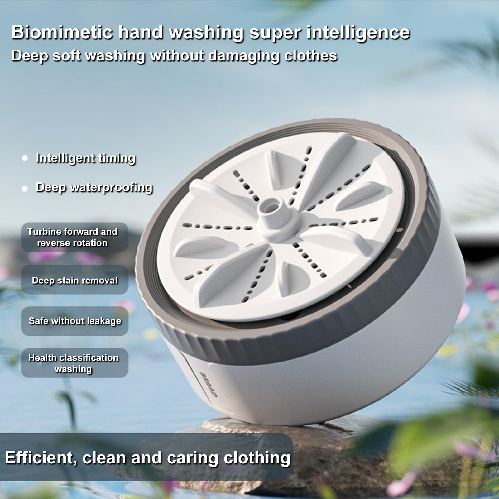 Portable Washing Machine Mini Washing Machine Portable Washer Mini Washer Travel Washing Machine USB Powered 3 Timing Modes Underwear Socks Cleaning Mini Portable Washer for Travel Business Trip Oran