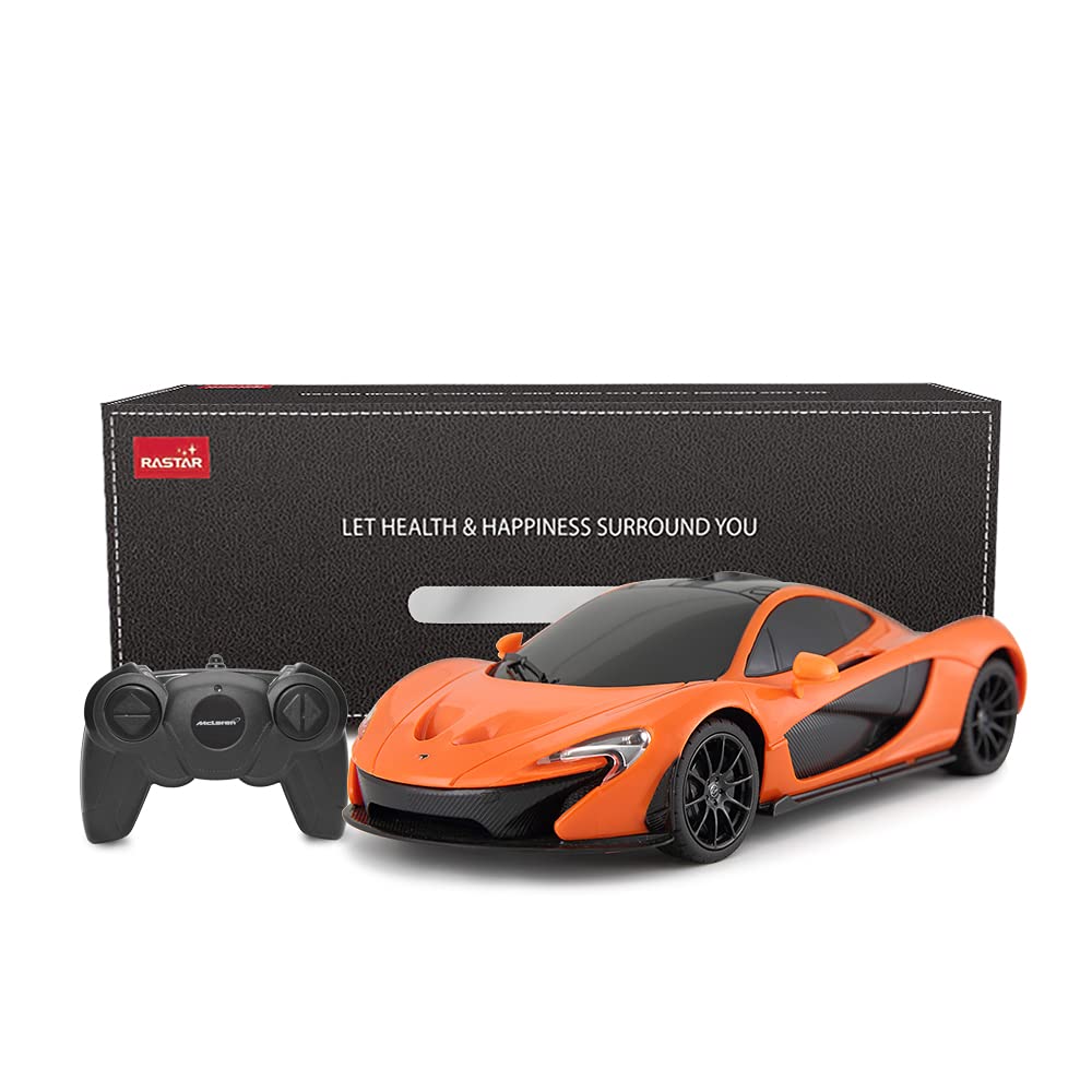 RASTAR RC Car | 1:24 Scale McLaren P1 Remote Control Toy Car, R/C Model Vehicle for Kids β Orange