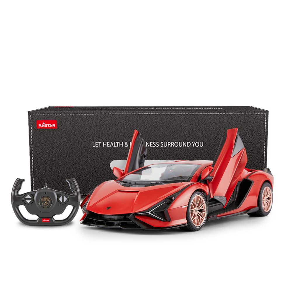 RASTAR RC Car Lamborghini Sián FKP 37 1/14 Remote Control Car, Lamborghini Toy Rc Car for Kids Boys6-12 - RED