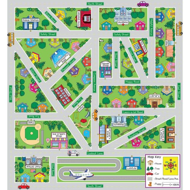 Really Good Stuff Map Skills ? Missing Puppy Game - 1 Board Game