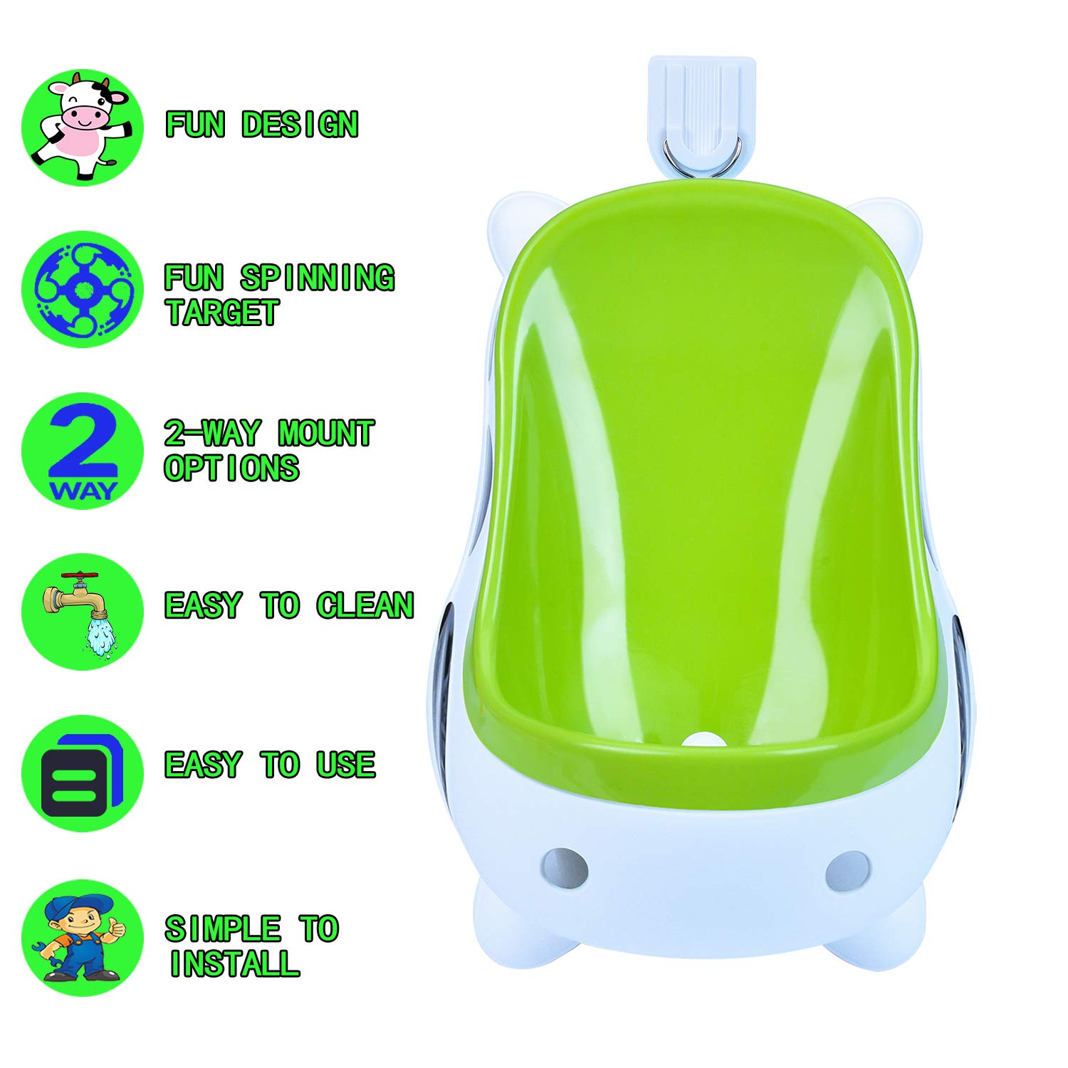 Potty Training for Boys - Cute Cow Toilet Training/Potty Urinal Pee Trainer Urine - Cow