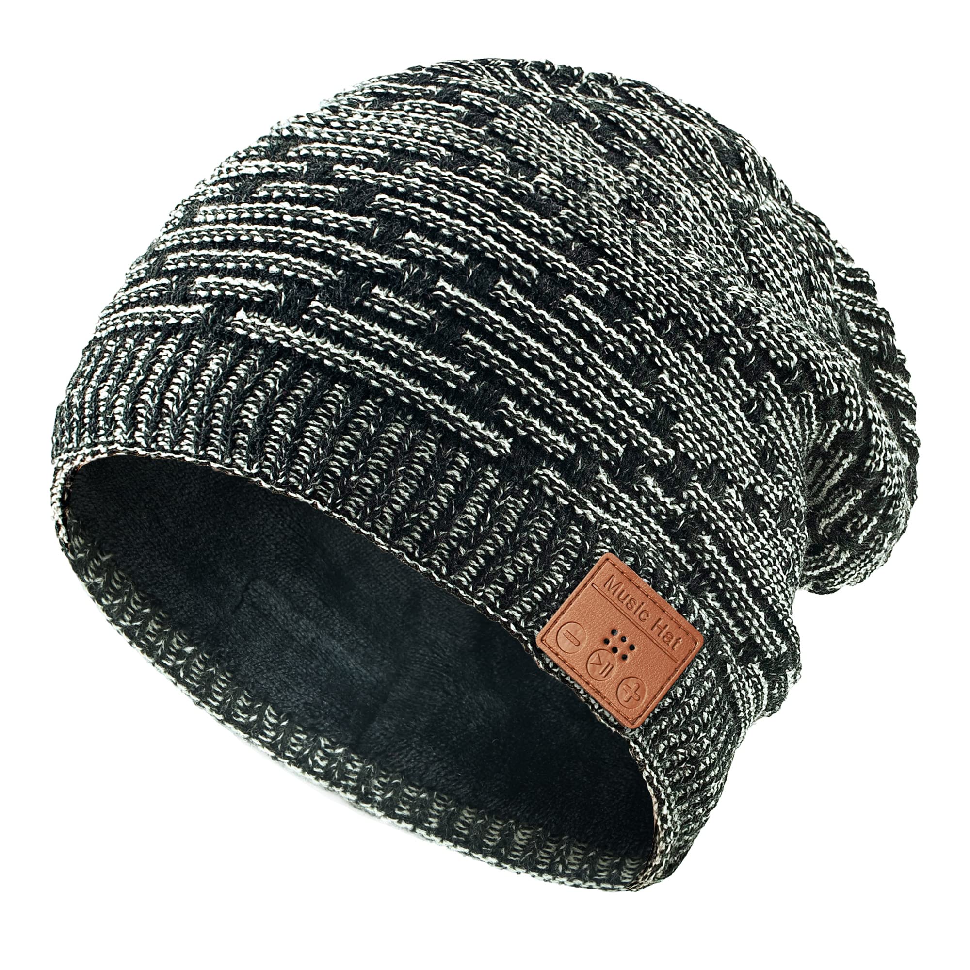 TOUCH TWO Beanie with Bluetooth Headphone Music Hat Breathable Knitted Cap for Outdoor Sports Christmas Tech Gifts Grey