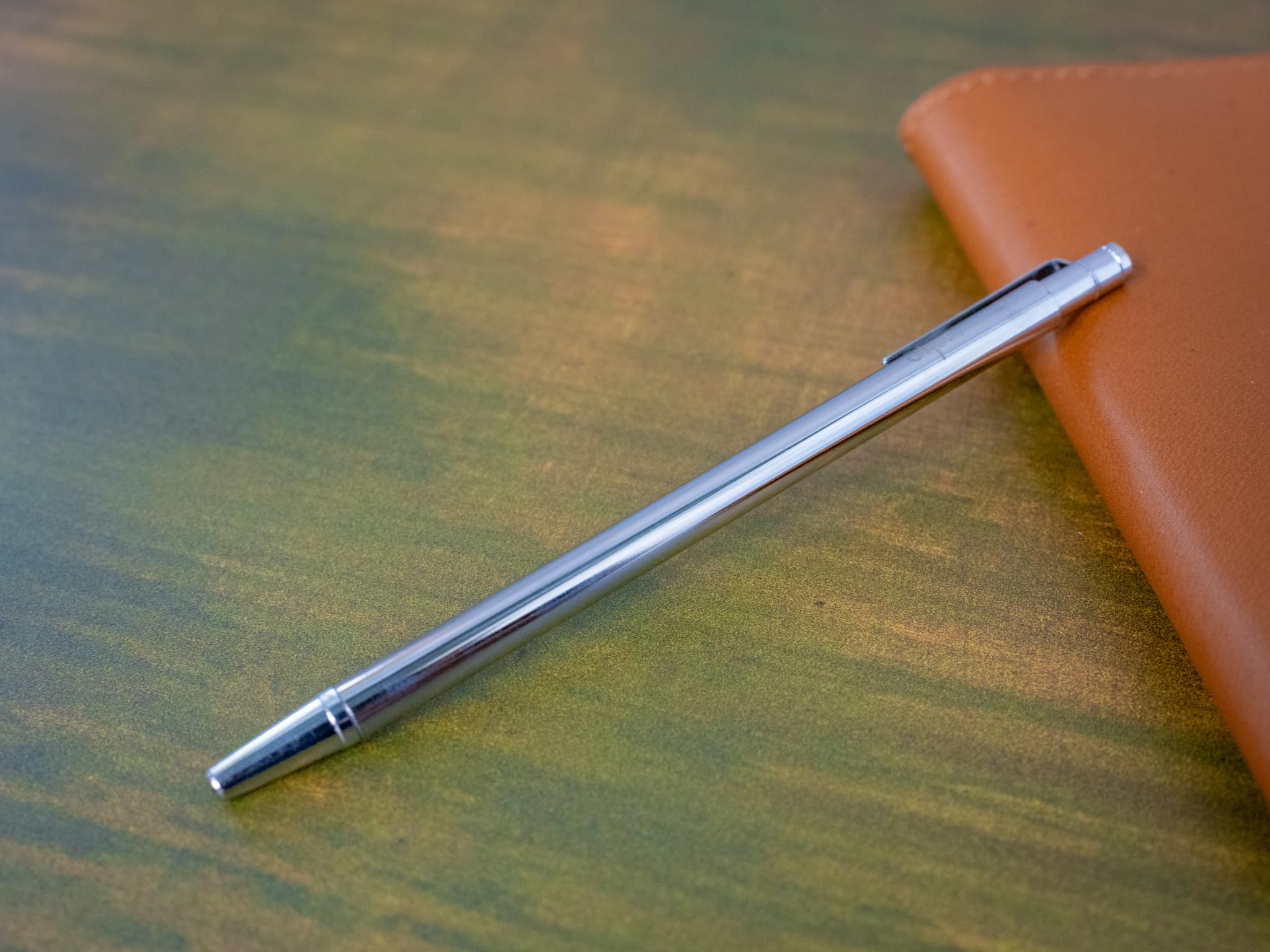 olpr. Ballpoint Pen, Mini Writing Pen for Daily Notes, Extra Small Pen, Pocket Pen, Minimalist Pens, Small Pen for Travelers, Writing Tool, Compact Silver Pen