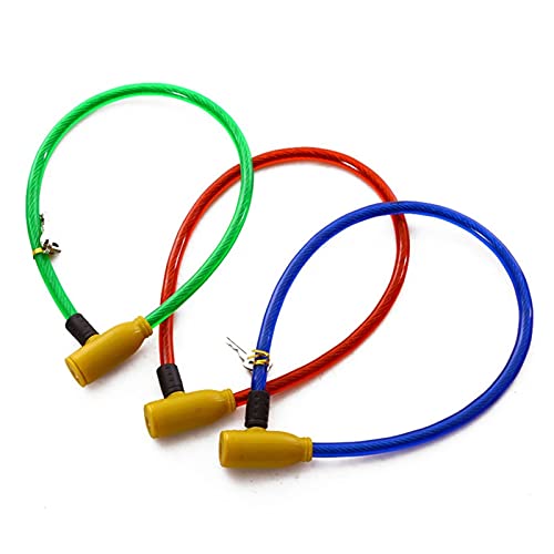 XFTD Bicycle Lock 1pcs Steel Wire Metal Bicycle Safety Lock Universal Bicycle Lock Bicycle Motorcycle Wire Lock Safety Cable 2 Keys Convenient and Practical (Color : Random Color)