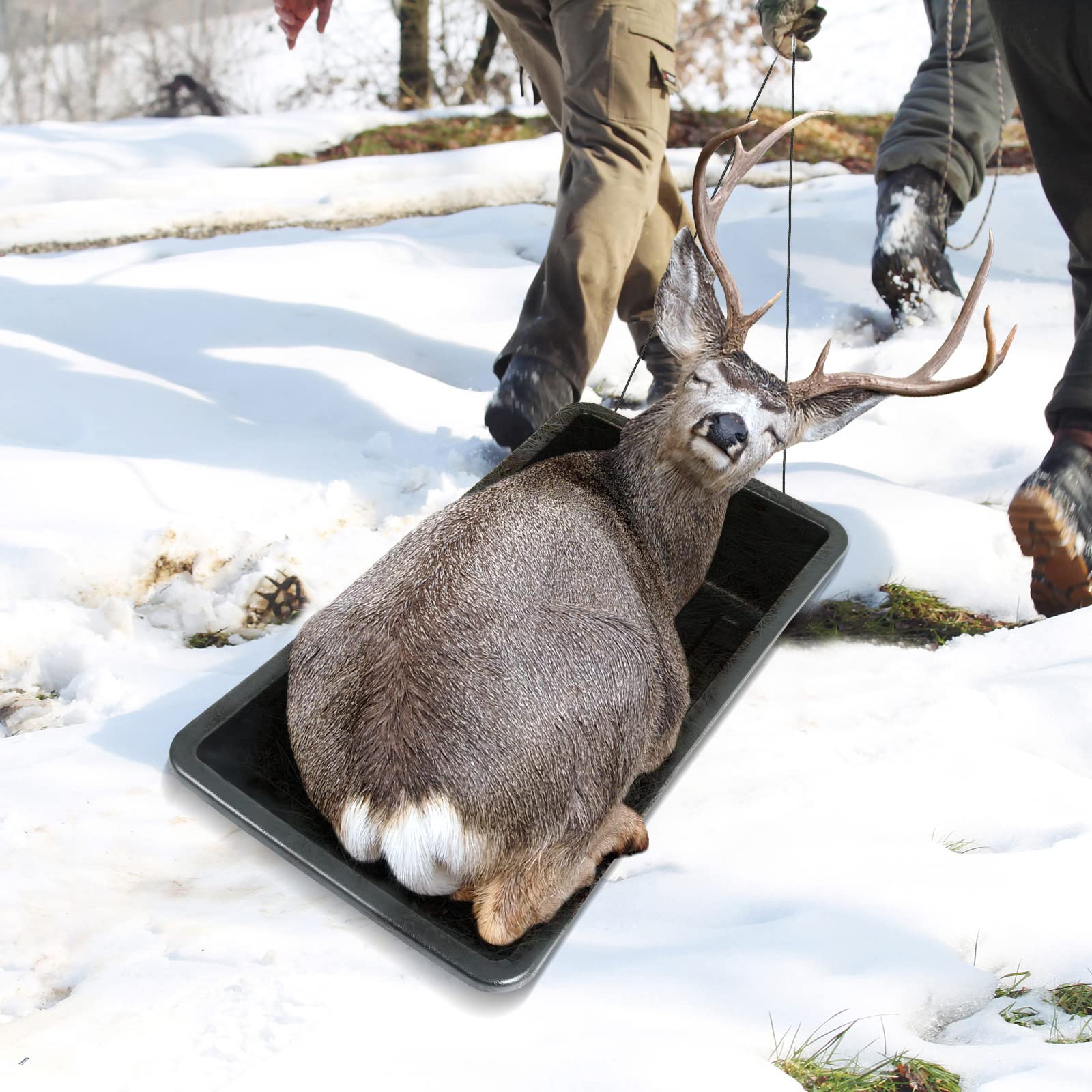 Xproutdoor Jet Sled,Ice Fishing Sled,Multi-Purpose Utility Sled for Deer Hunting,Hauling Firewood,Fishing Gear and Work Cargo