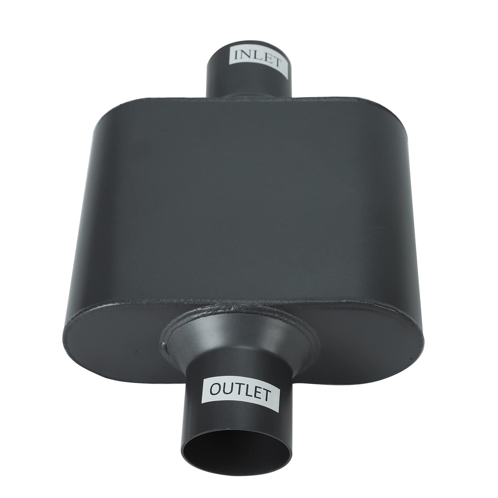 Pair of Single Chamber Performance Race Muffler 2.5" Center/Center Universal Muffler (2.5 Inch)