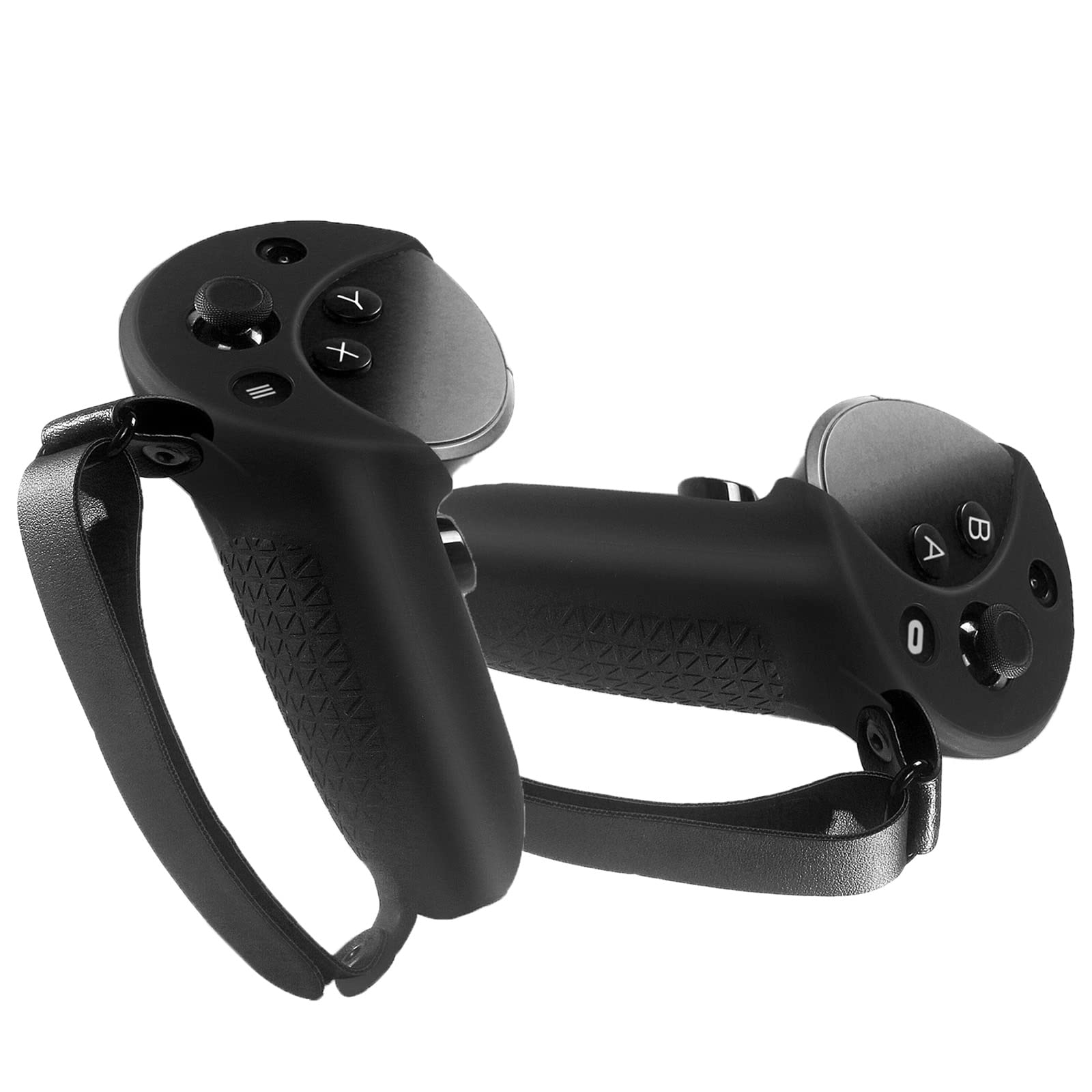 YipuVR Case Cover for Meta Oculus Quest Pro Controller Grips, Silicone Grip Cover Compatible with Meta Quest Pro Controller Grips with Knuckle Straps Skin-Only Cover (Black)
